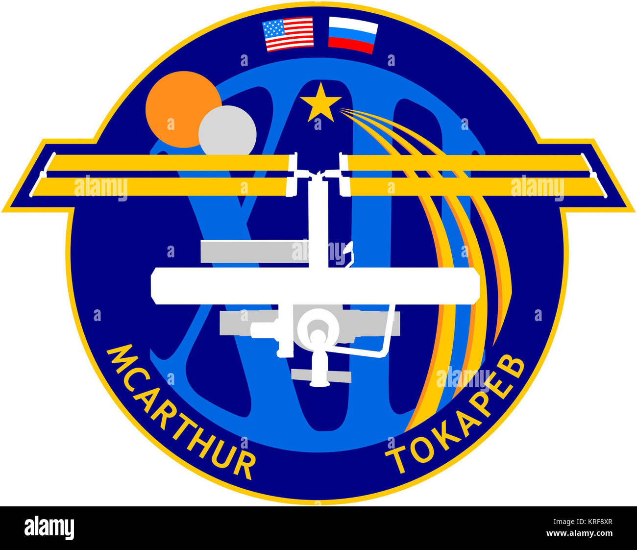 ISS Expedition 12 patch Stock Photo - Alamy