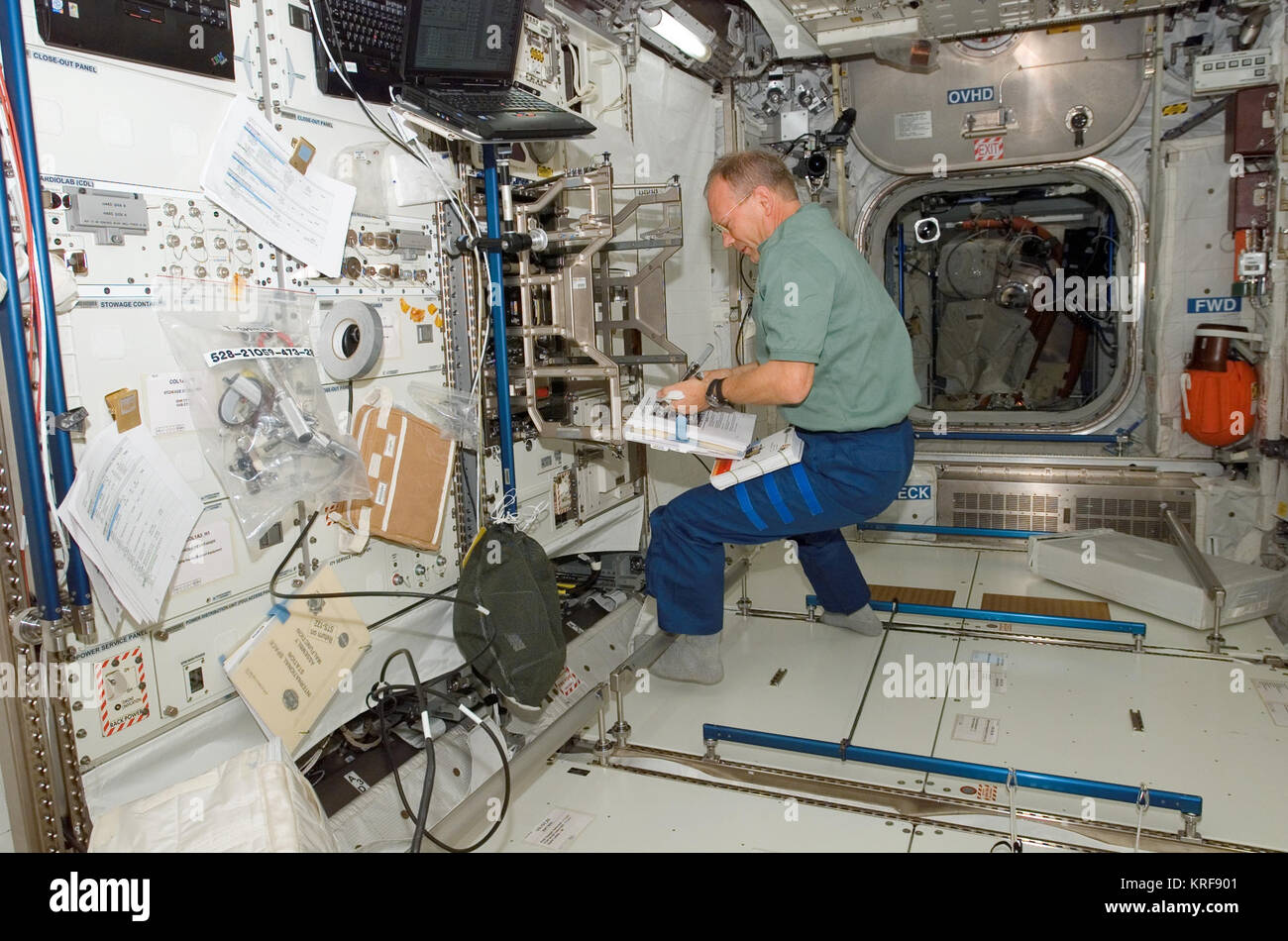 Interior Columbus module Stock Photo - Alamy