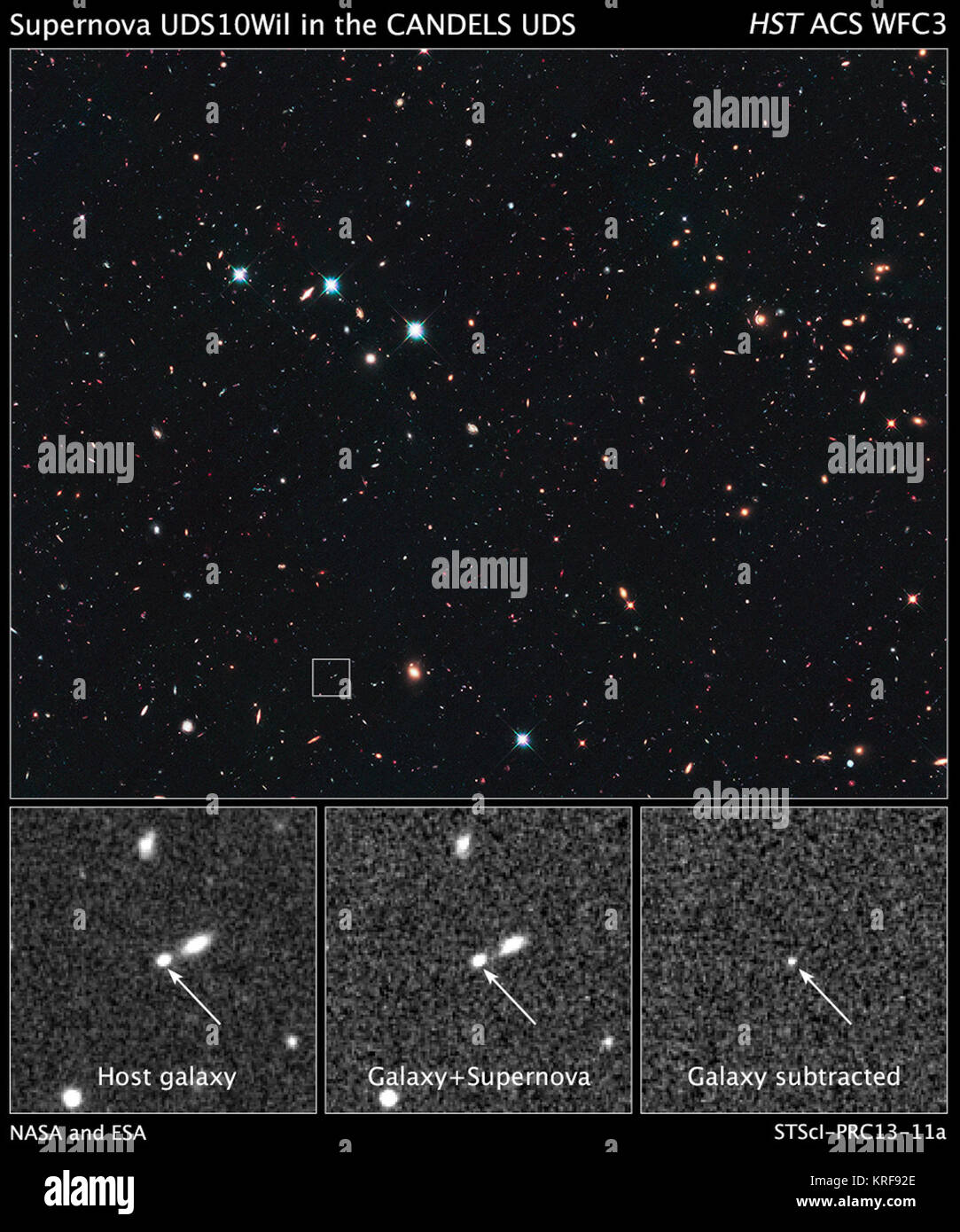 Hubble Breaks Record in Search for Farthest Supernova Stock Photo - Alamy