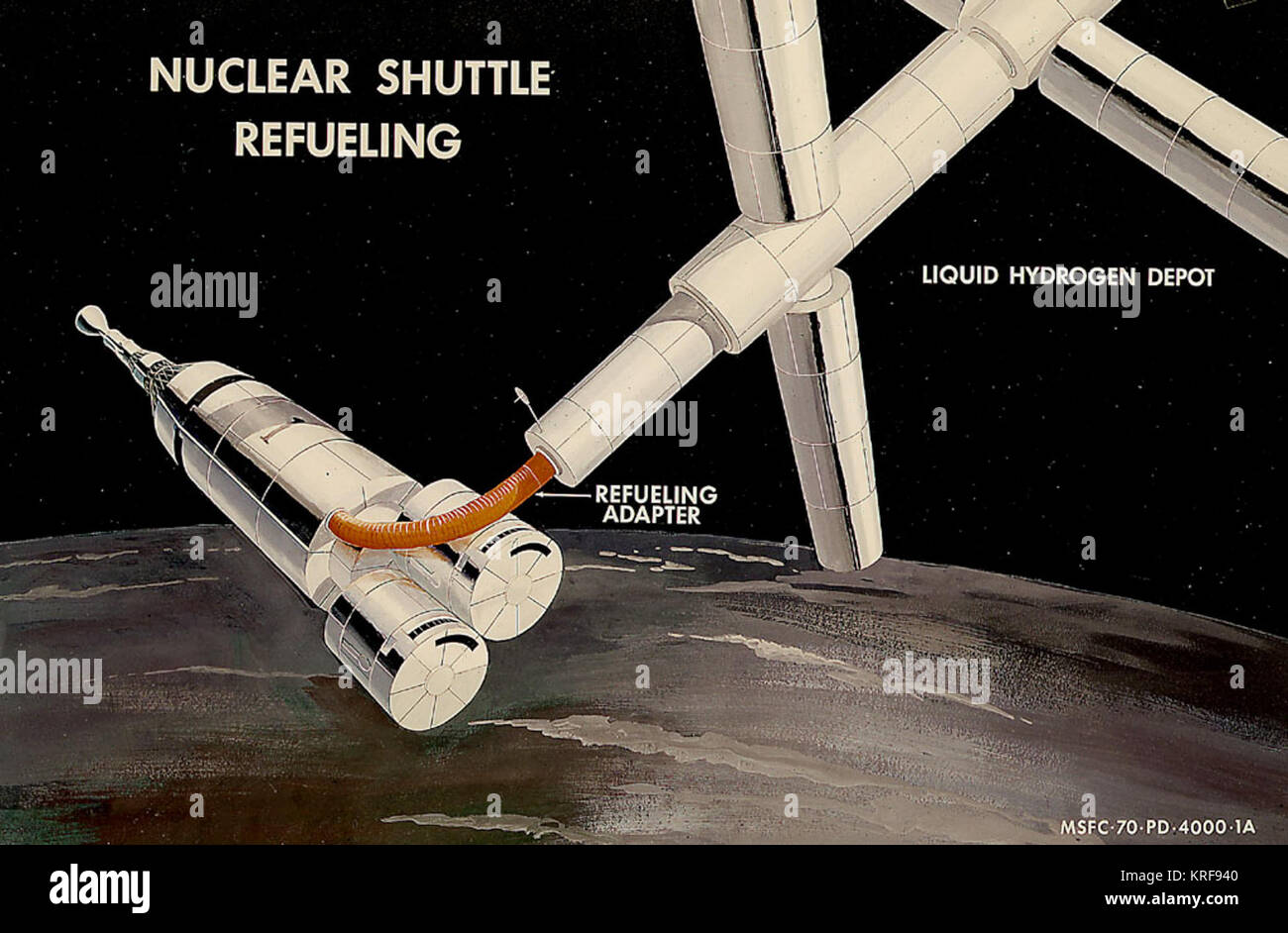 Nuclear Shuttle fuel loading Stock Photo - Alamy