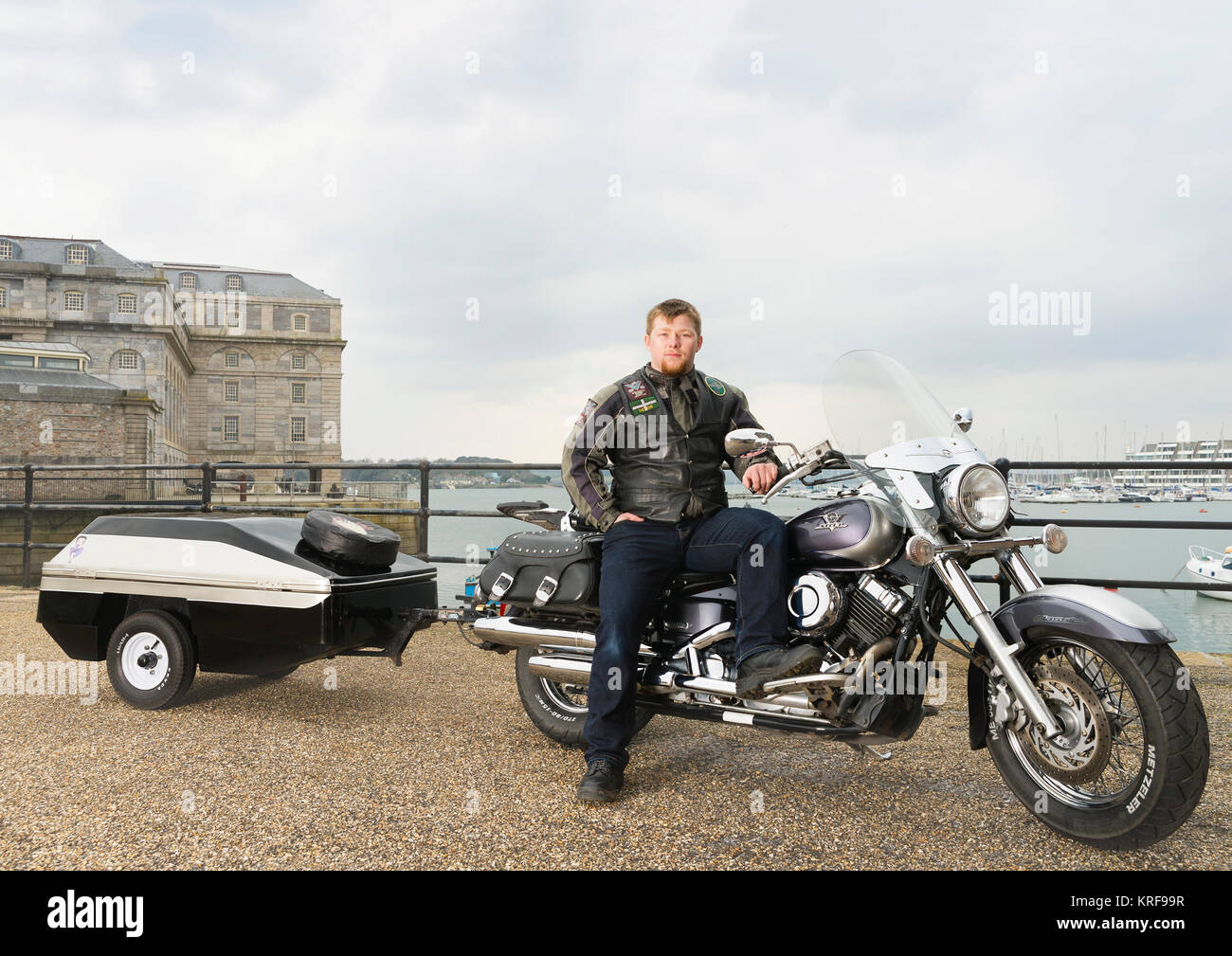 Motorcycle trailer hi-res stock photography and images - Alamy