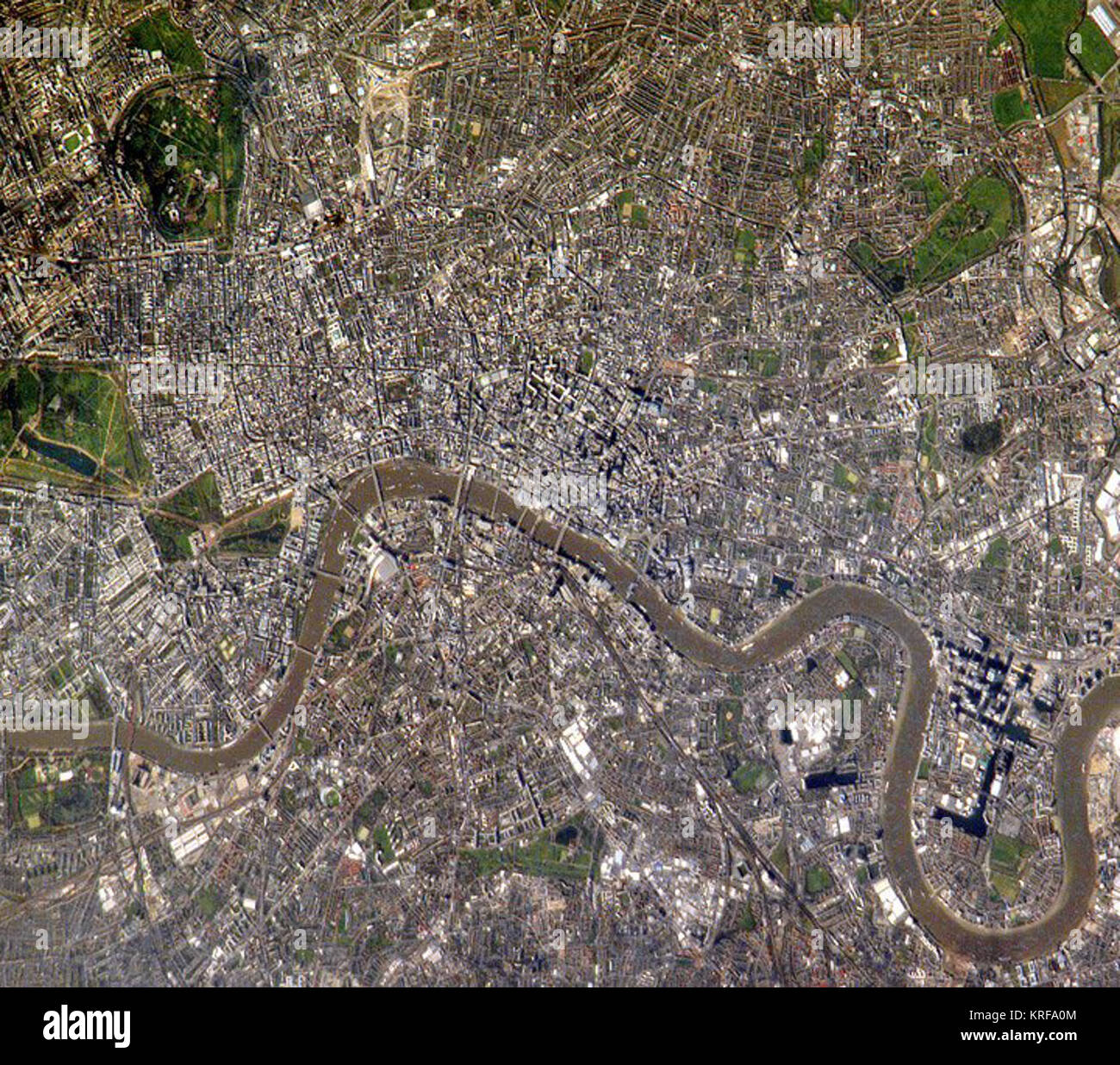London at night nasa hi-res stock photography and images - Alamy