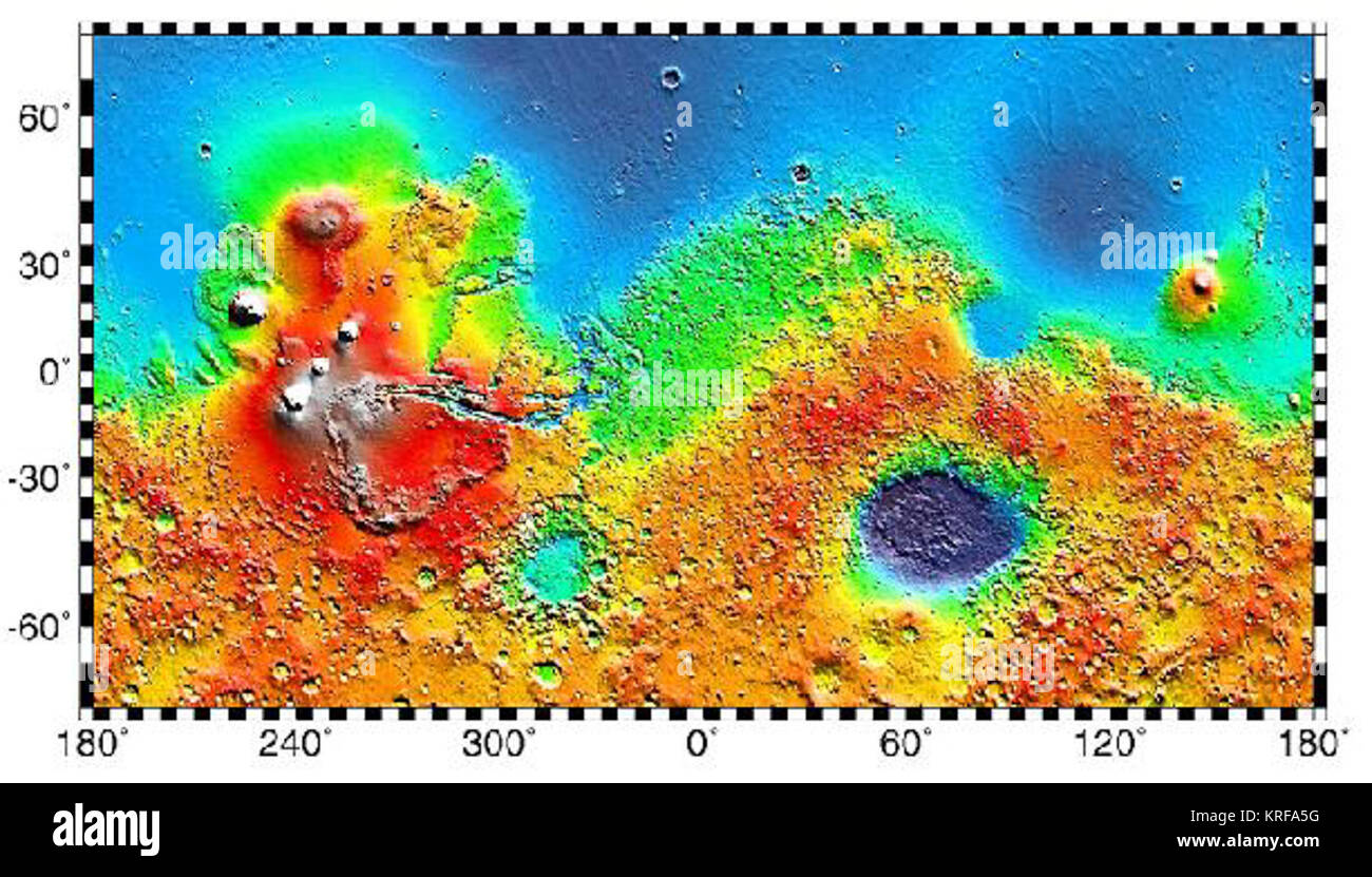 Mars map hi-res stock photography and images - Alamy