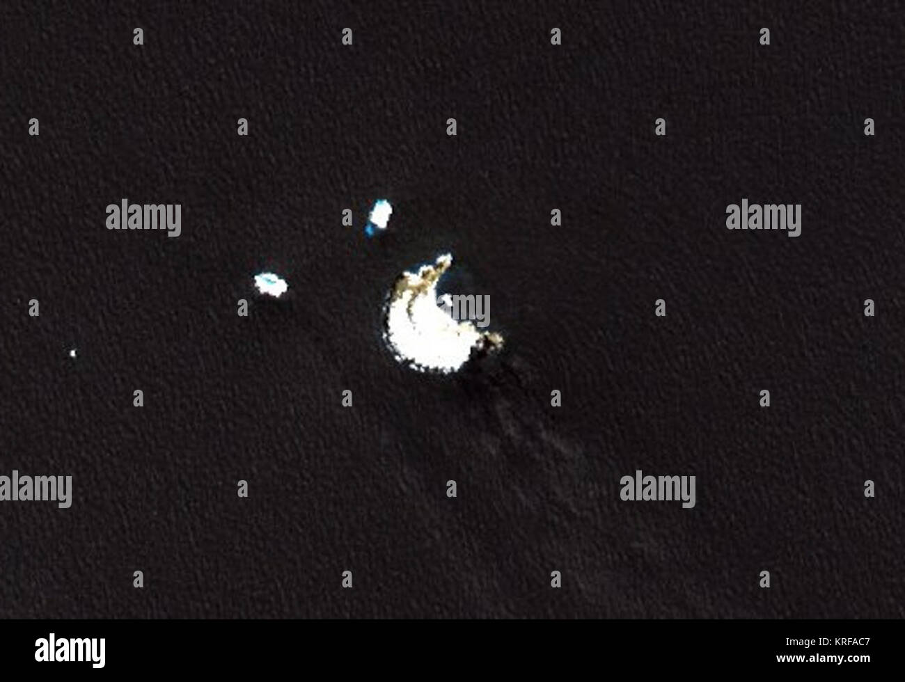 Leskov Island ASTER Stock Photo - Alamy