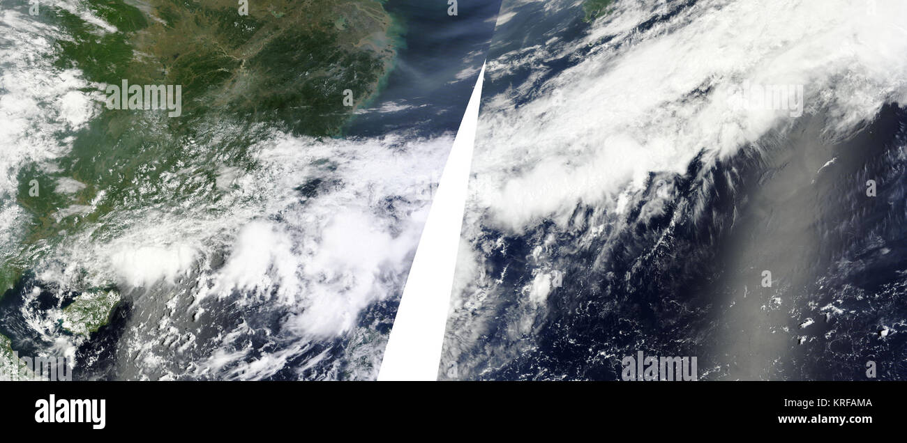 Monsoon trough over eastern Asia May 17 2012 Stock Photo - Alamy