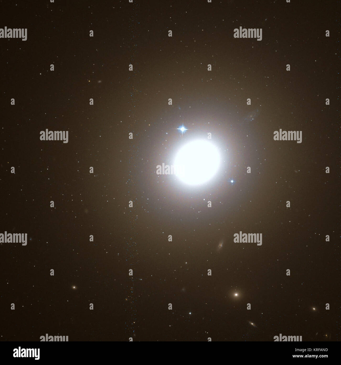 NGC 1399 Hubble WikiSky Stock Photo - Alamy