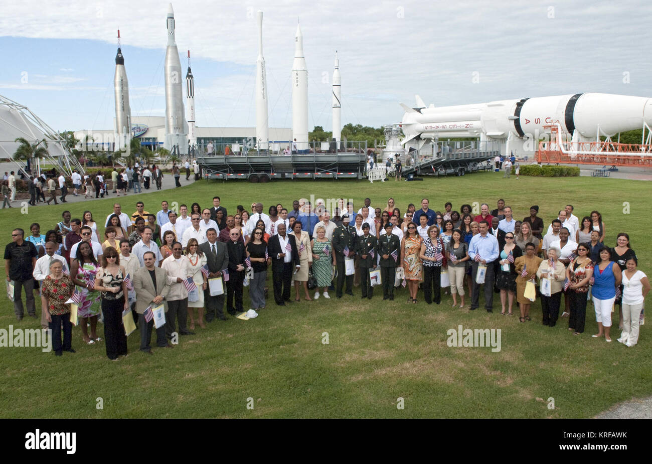 Naturalization ceremony at Kennedy Space Center Stock Photo - Alamy
