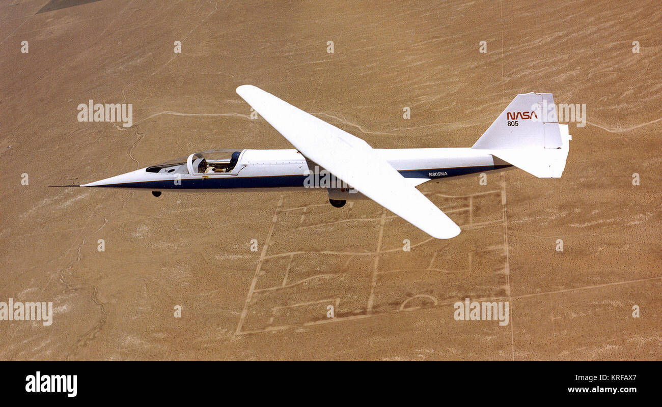NASA AD-1 in flight Stock Photo - Alamy