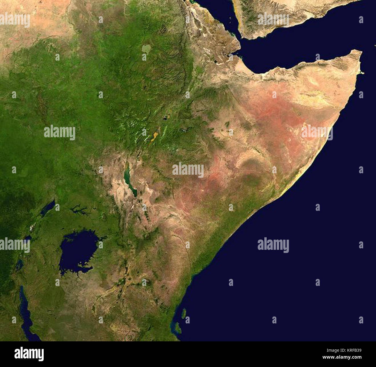 Nasa-Horn of Africa Stock Photo - Alamy