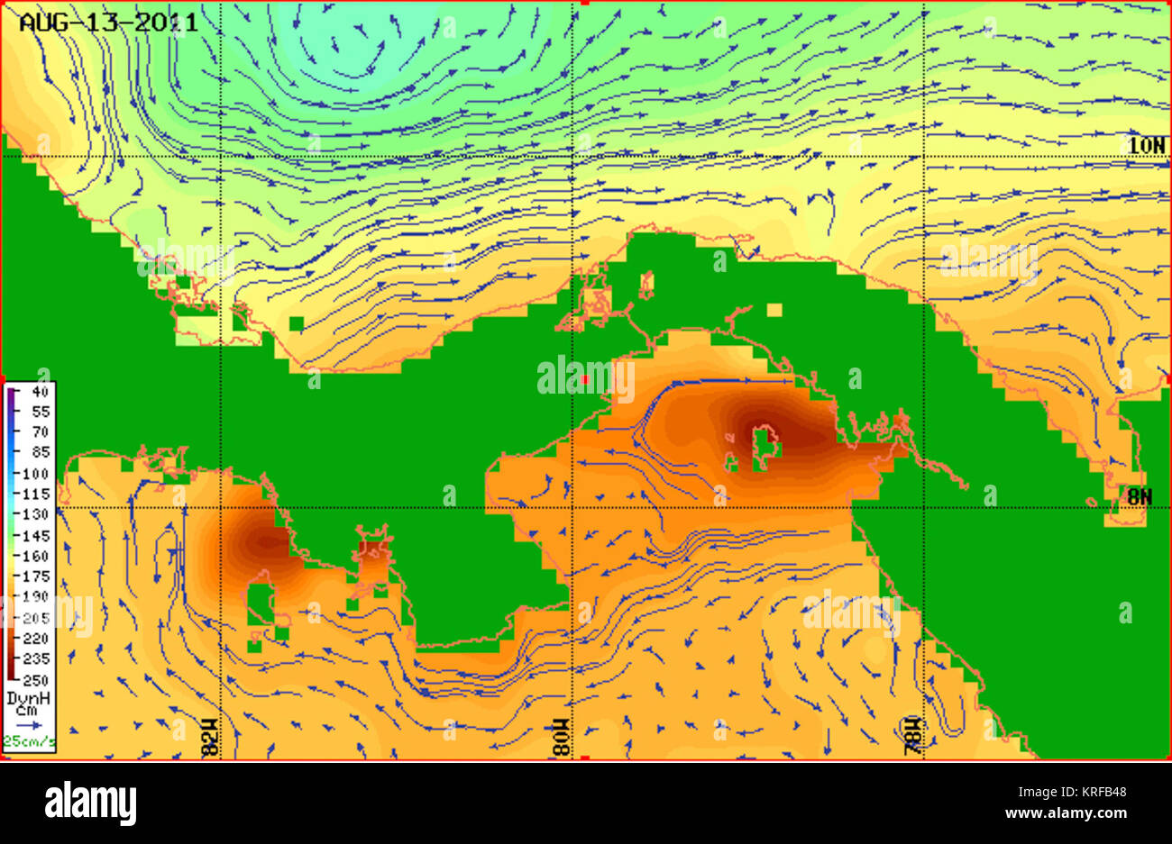 Ocean currents in Panamá Stock Photo - Alamy