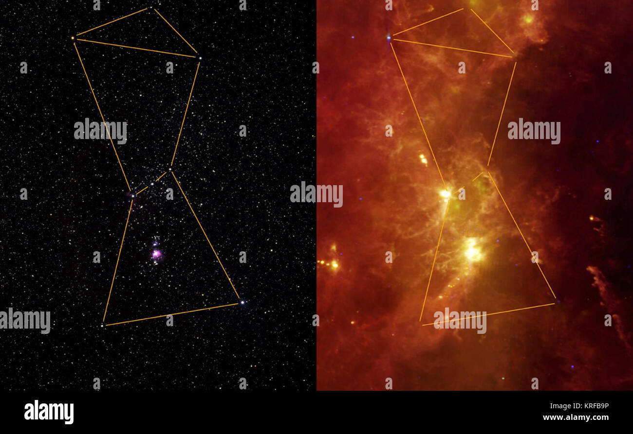 Orion const IR visible Stock Photo - Alamy