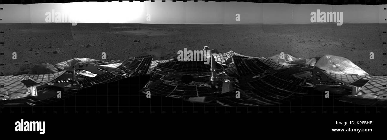 Panorama mars surface spirit Stock Photo - Alamy
