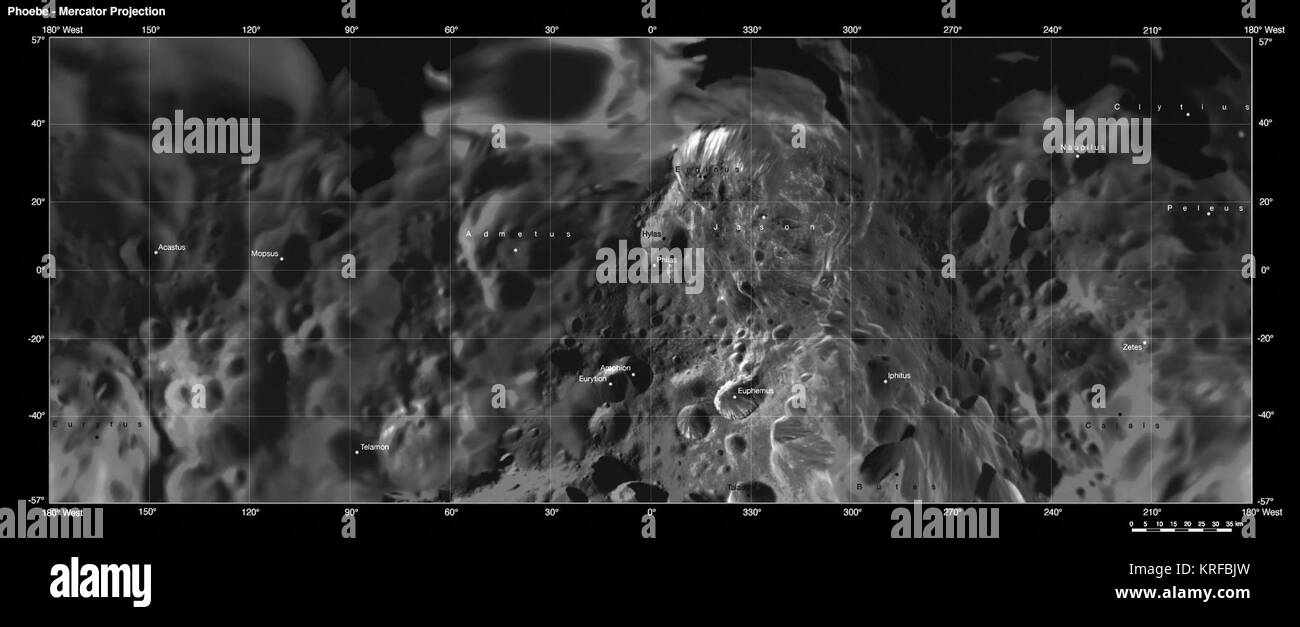 Phoebe 2005 Mercator PIA07795 Stock Photo - Alamy