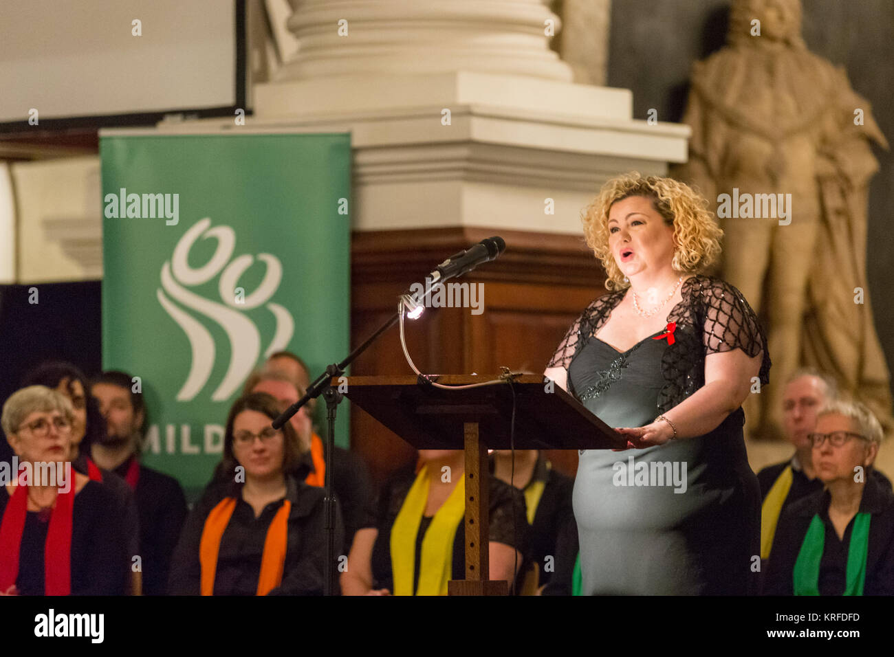 Christ Church Spitalfields, London, 19th Dec 2017. Soprano soloist ...