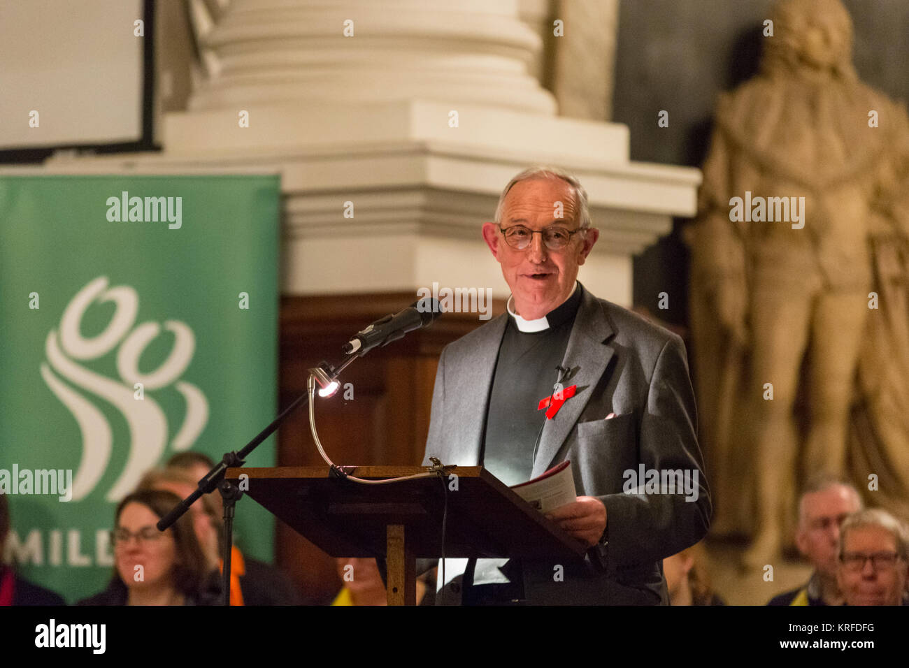 Christ Church Spitalfields, London, 19th Dec 2017. Anglican priest, BBC ...