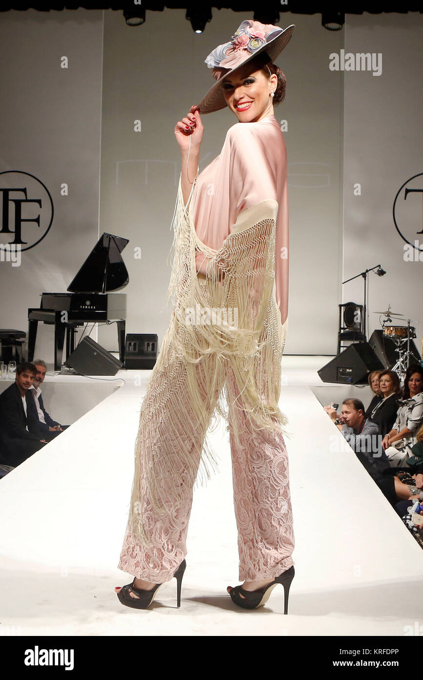 Model Maria Jesus Ruiz during the parade of the signature Tony ...