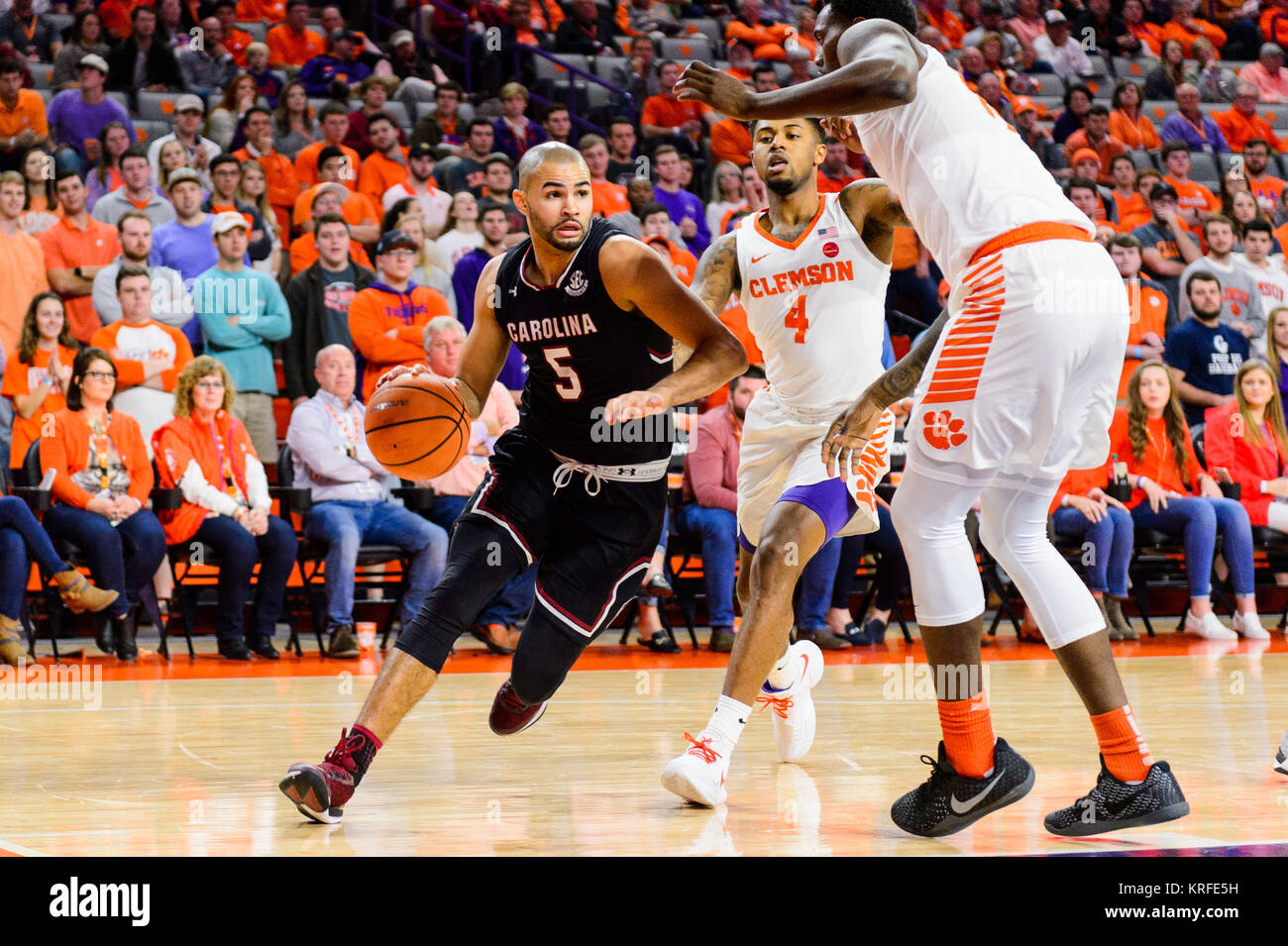 South Carolina Gamecocks guard Frank Booker (5) during 1st half action ...
