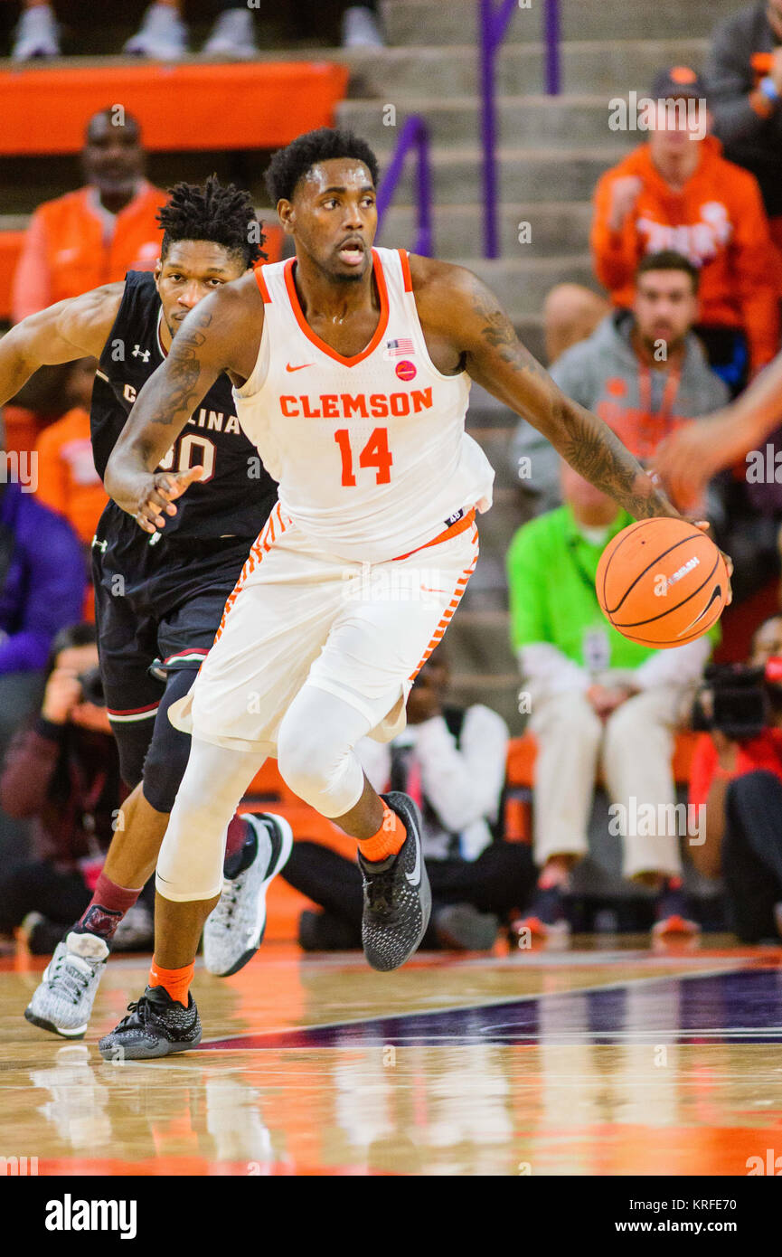 Clemson Tigers forward Elijah Thomas (14) during 2nd half action of the ...