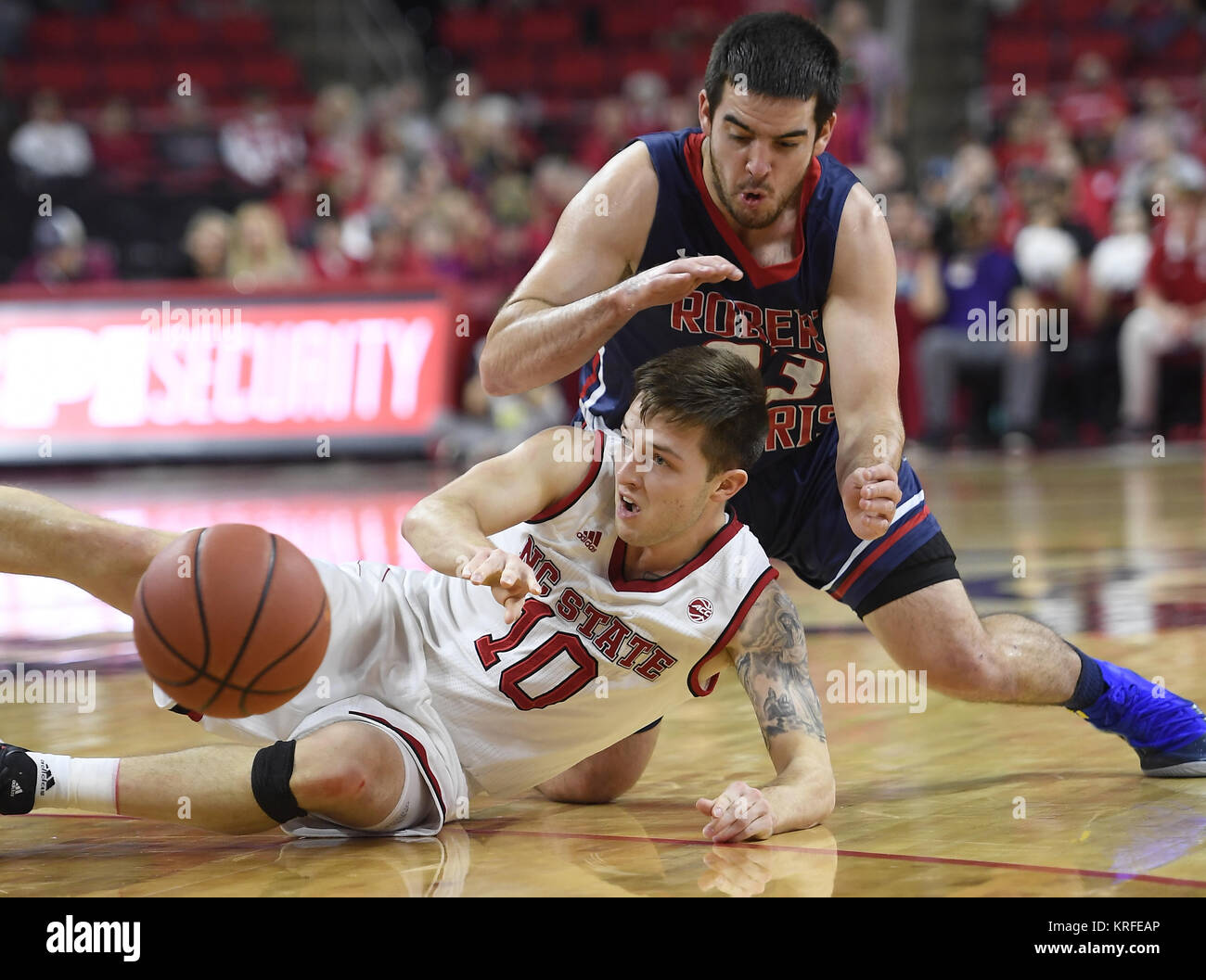Raleigh, North Carolina, USA. 19th Dec, 2017. KOBY THOMAS (10) of ...