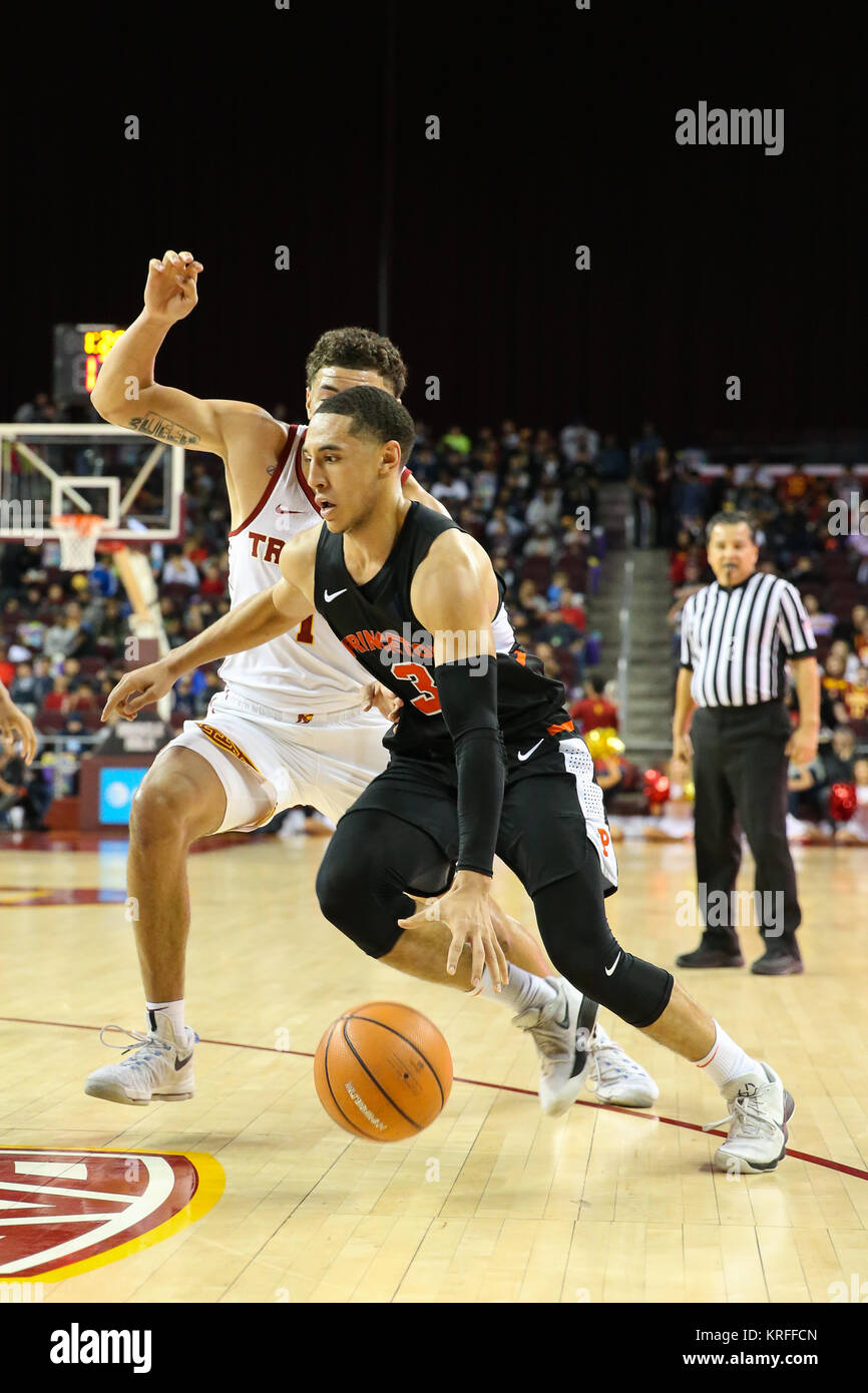 December 19, 2017: Princeton Tigers guard Devin Cannady (3) drives to ...