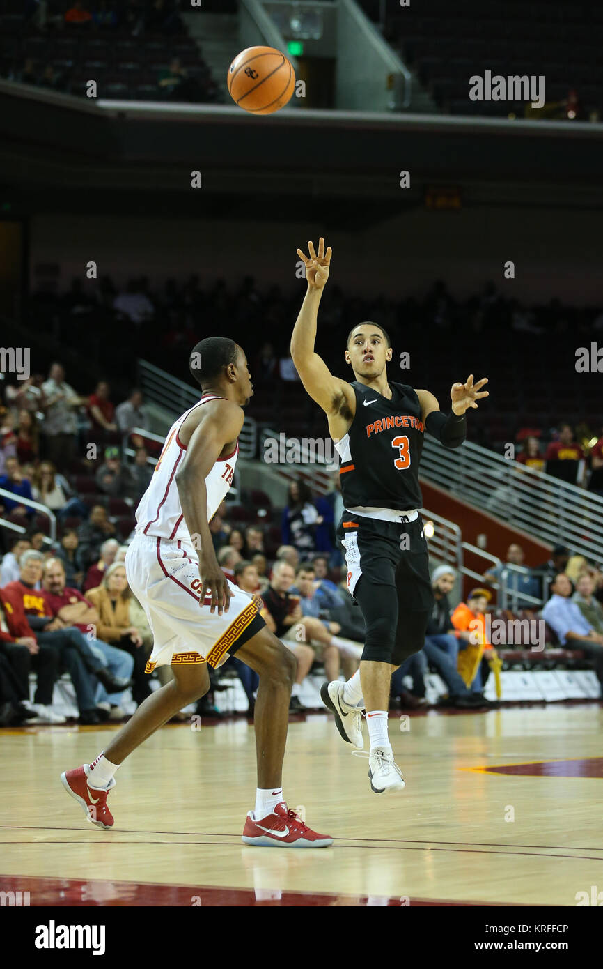 December 19, 2017: Princeton Tigers guard Devin Cannady (3) passes the ...