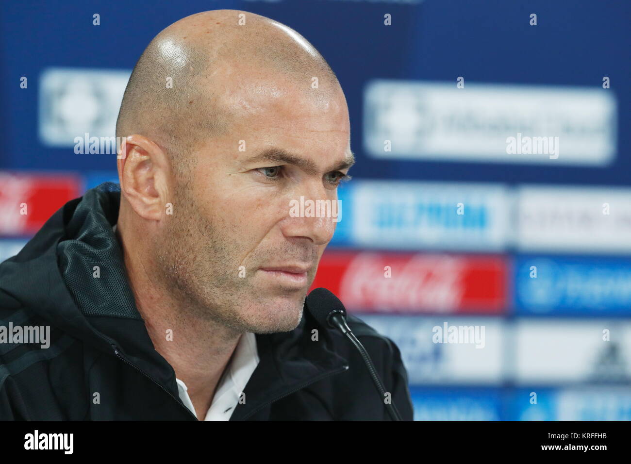 Abu Dhabi, UAE. 15th Dec, 2017. Zinedine Zidane (Real) Football/Soccer ...
