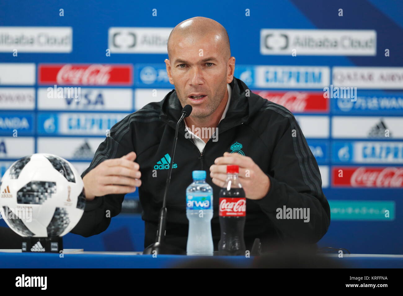 Abu Dhabi, UAE. 15th Dec, 2017. Zinedine Zidane (Real) Football/Soccer ...