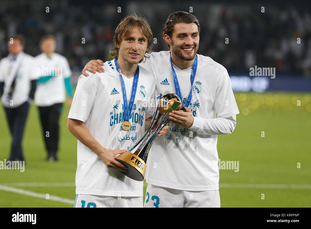 Abu Dhabi, UAE. 16th Dec, 2017. Luka Modric, Mateo Kovacic (Real ...