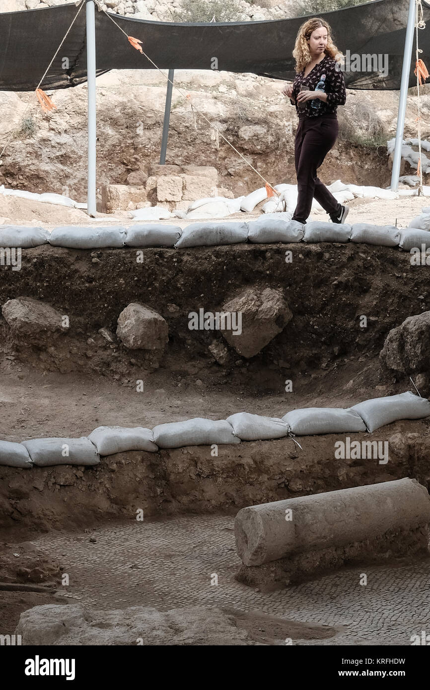 Bet Shemesh, Israel. 20th December, 2017. Remains of a Byzantine Period ...