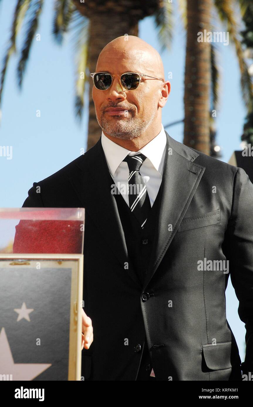 Los Angeles, CA, USA. 13th Dec, 2017. Dwayne Johnson at the induction ...