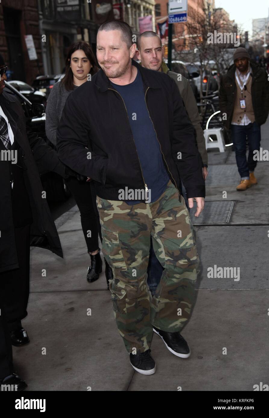 New York, NY, USA. 18th Dec, 2017. Christian Bale, seen at BUILD Series ...