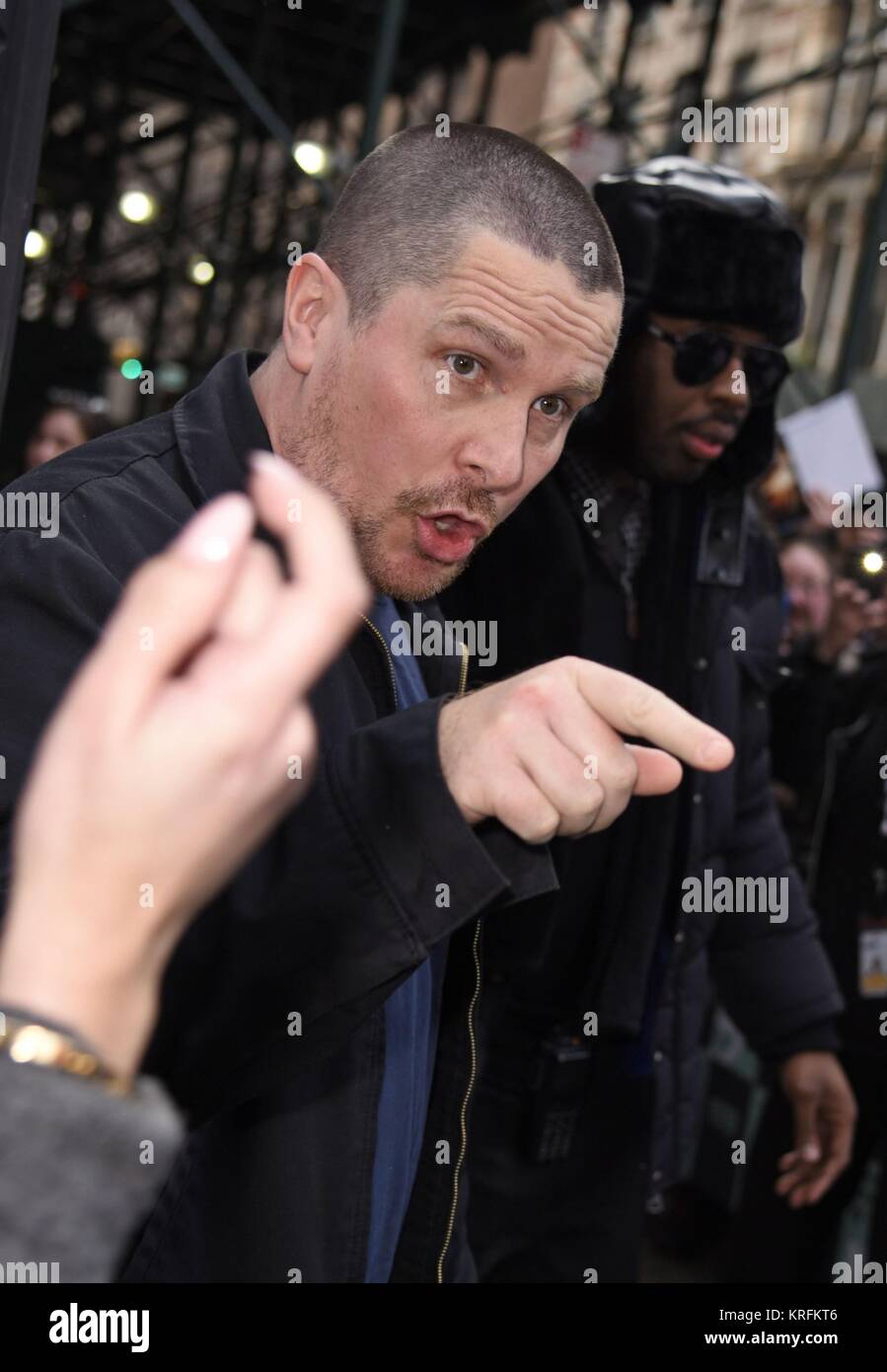 New York, NY, USA. 18th Dec, 2017. Christian Bale, seen at BUILD Series ...