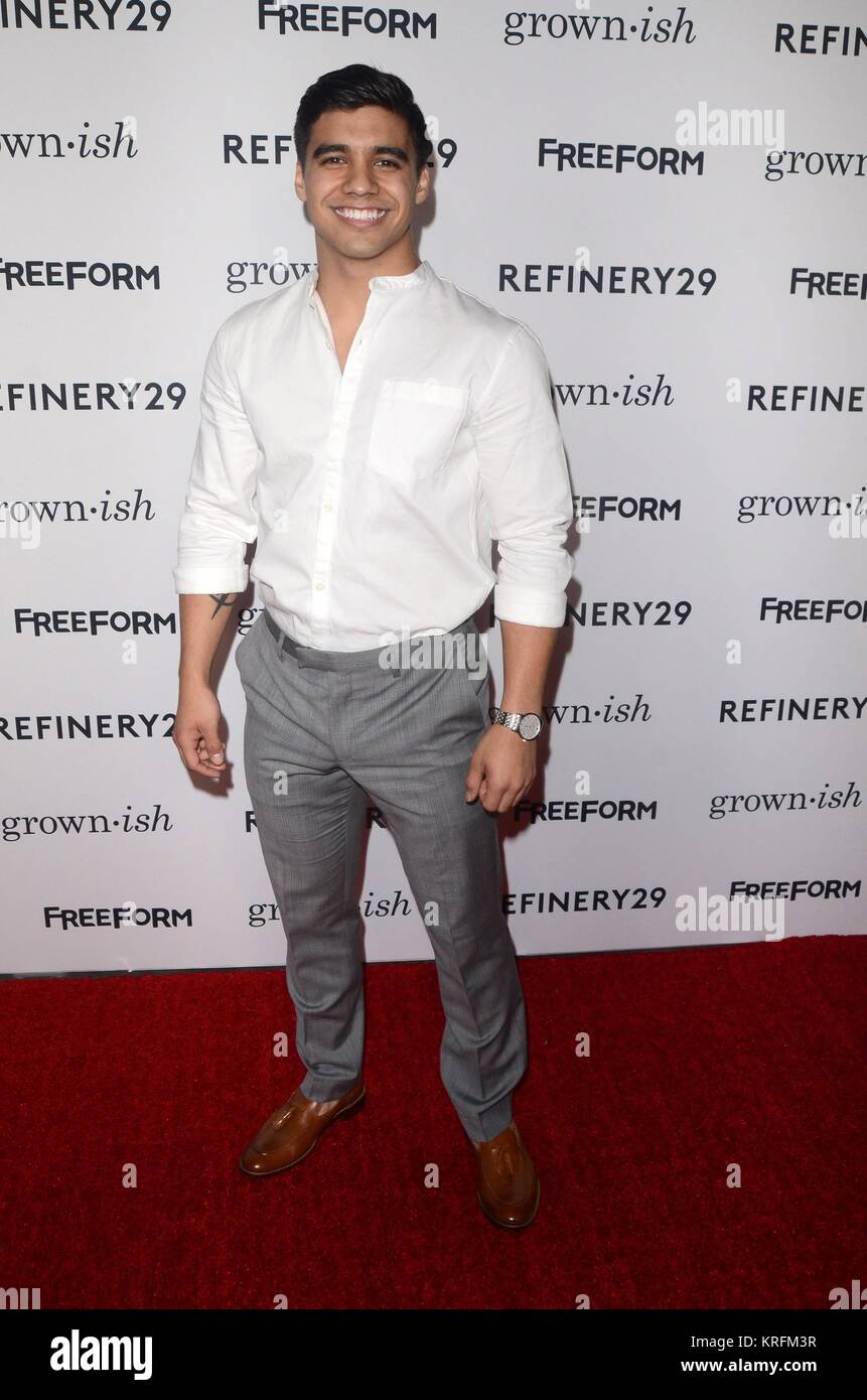 Hollywood, CA. 13th Dec, 2017. Jordan Buhat at arrivals for GROWN-ISH ...