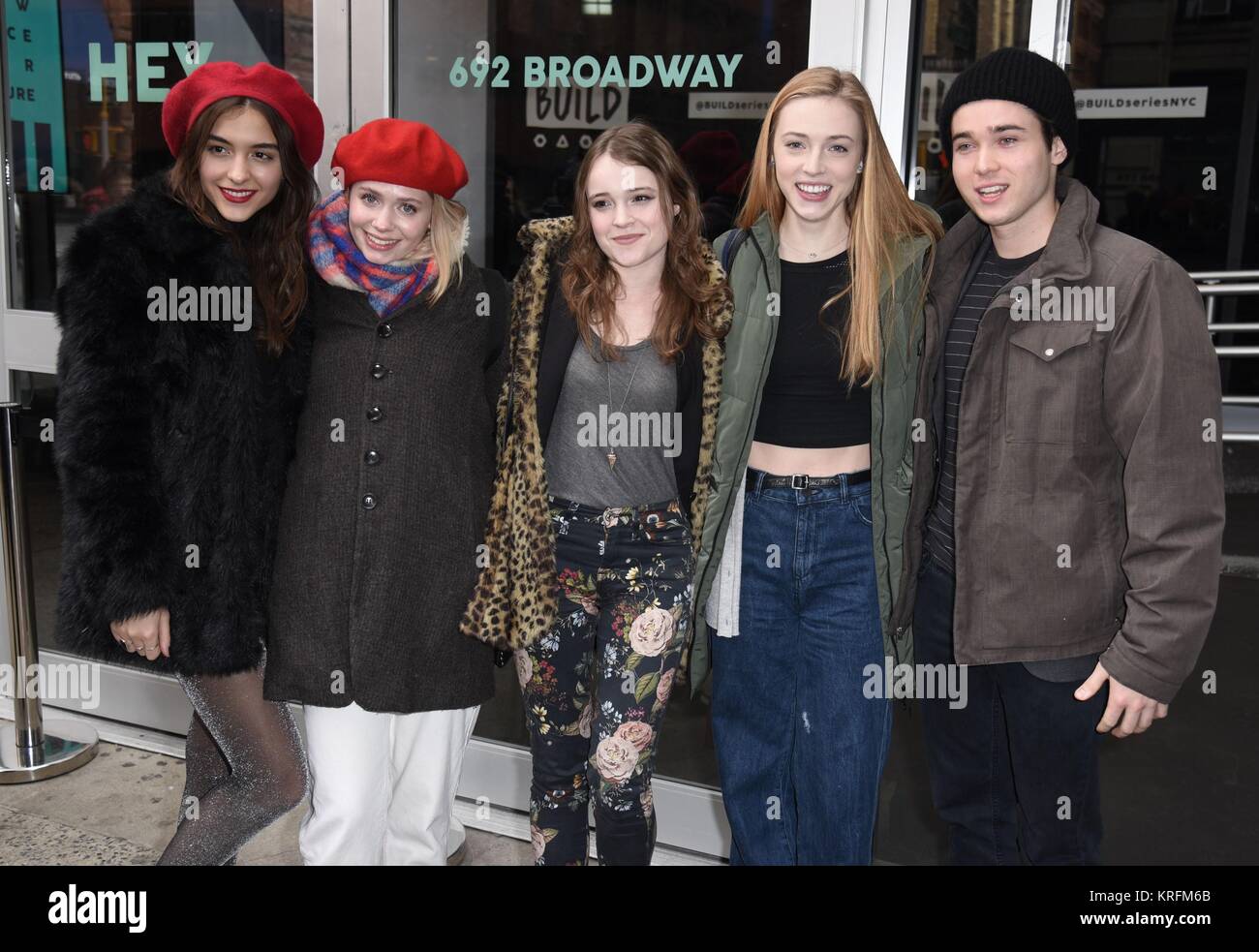 New York, NY, USA. 18th Dec, 2017. Quinn Shephard, Tessa Albertson ...
