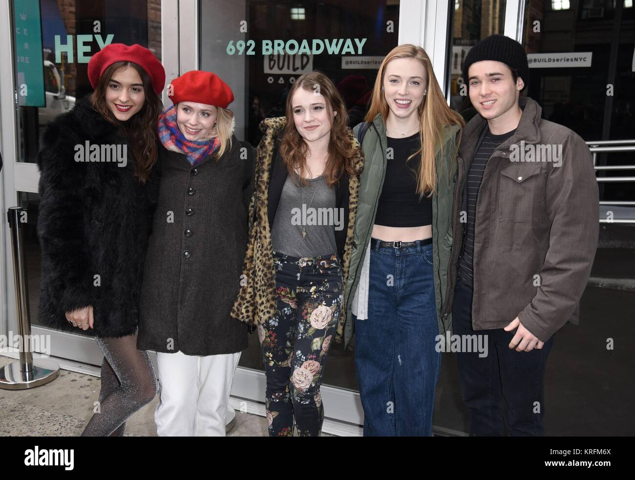 New York, NY, USA. 18th Dec, 2017. Quinn Shephard, Tessa Albertson ...