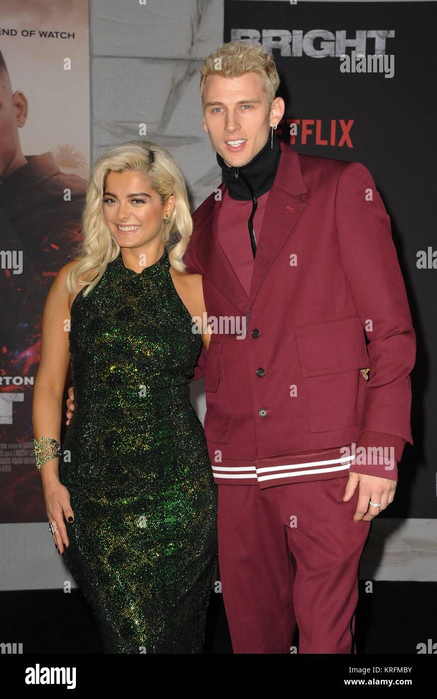 Bebe Rexha, Machine Gun at arrivals for BRIGHT Premiere, The Regency ...