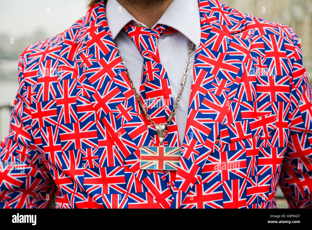 Men in union jack suit hi-res stock photography and images - Alamy