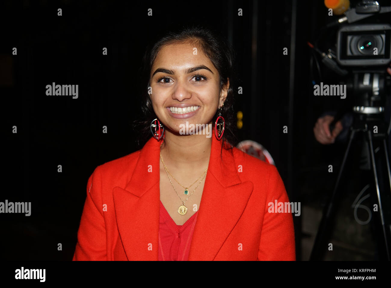 London, UK. 20th Dec, 2017. Amika George 18 years old studend activist ...