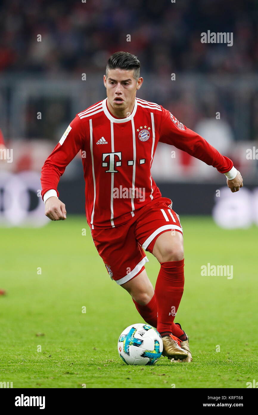 Munchen, Germany. 13th Dec, 2017. James Rodriguez (Bayern) Football ...