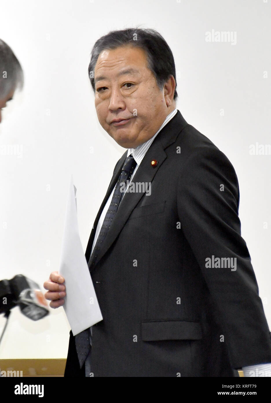 Tokyo, Japan. 20th Dec, 2017. Yoshihiko Noda, one of former leaders of ...