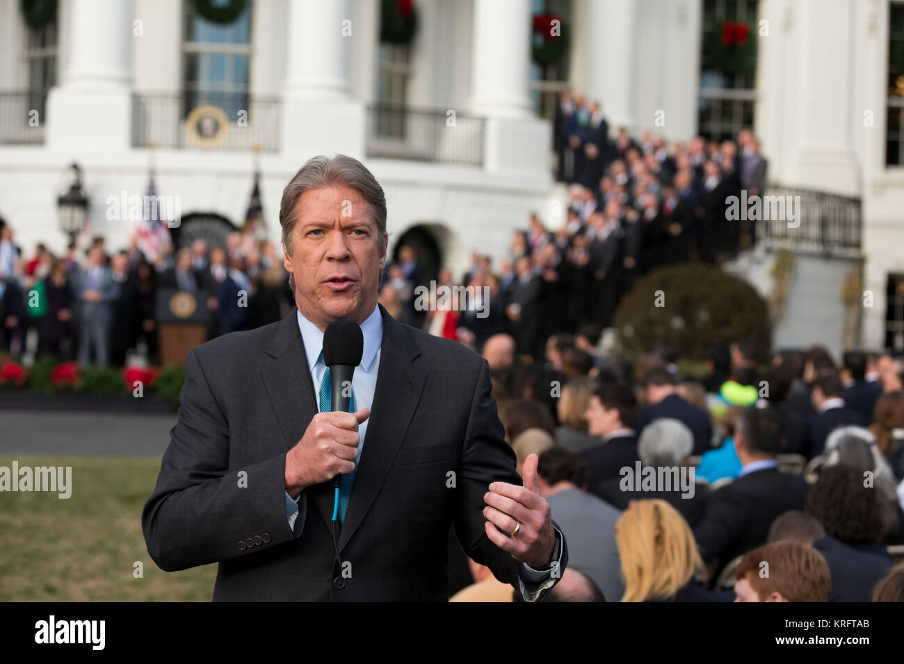 CBS News White House Correspondent Major Garrett prior to an event on ...