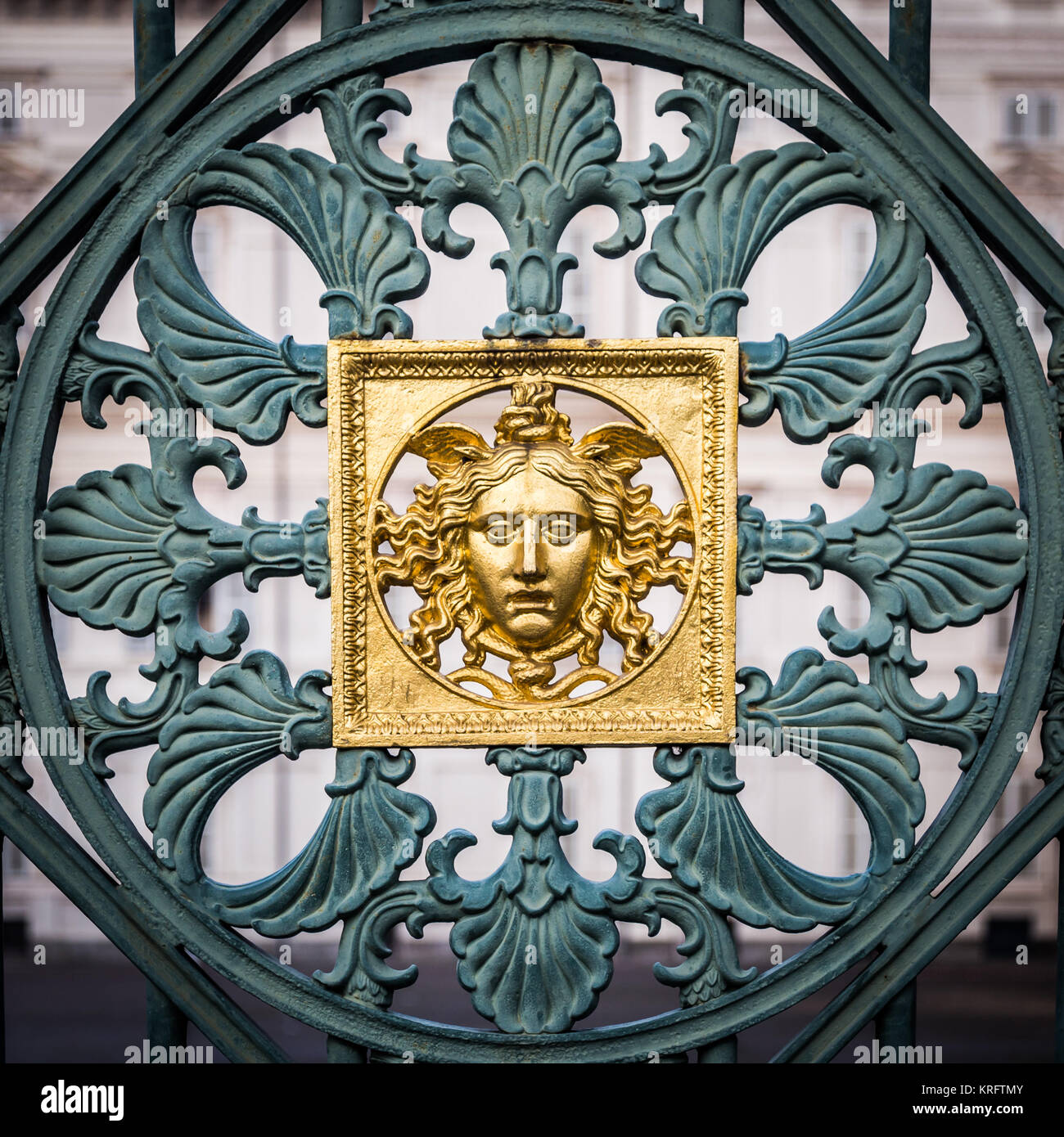 Royal Palace Fence Stock Photo - Alamy