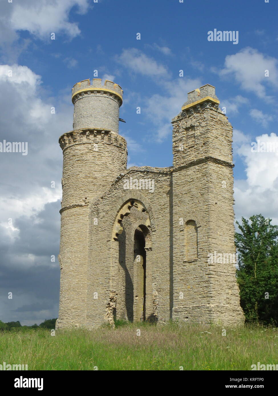 Dunstall Castle Folly designed by Robert Adam around 1766, Croome Park ...