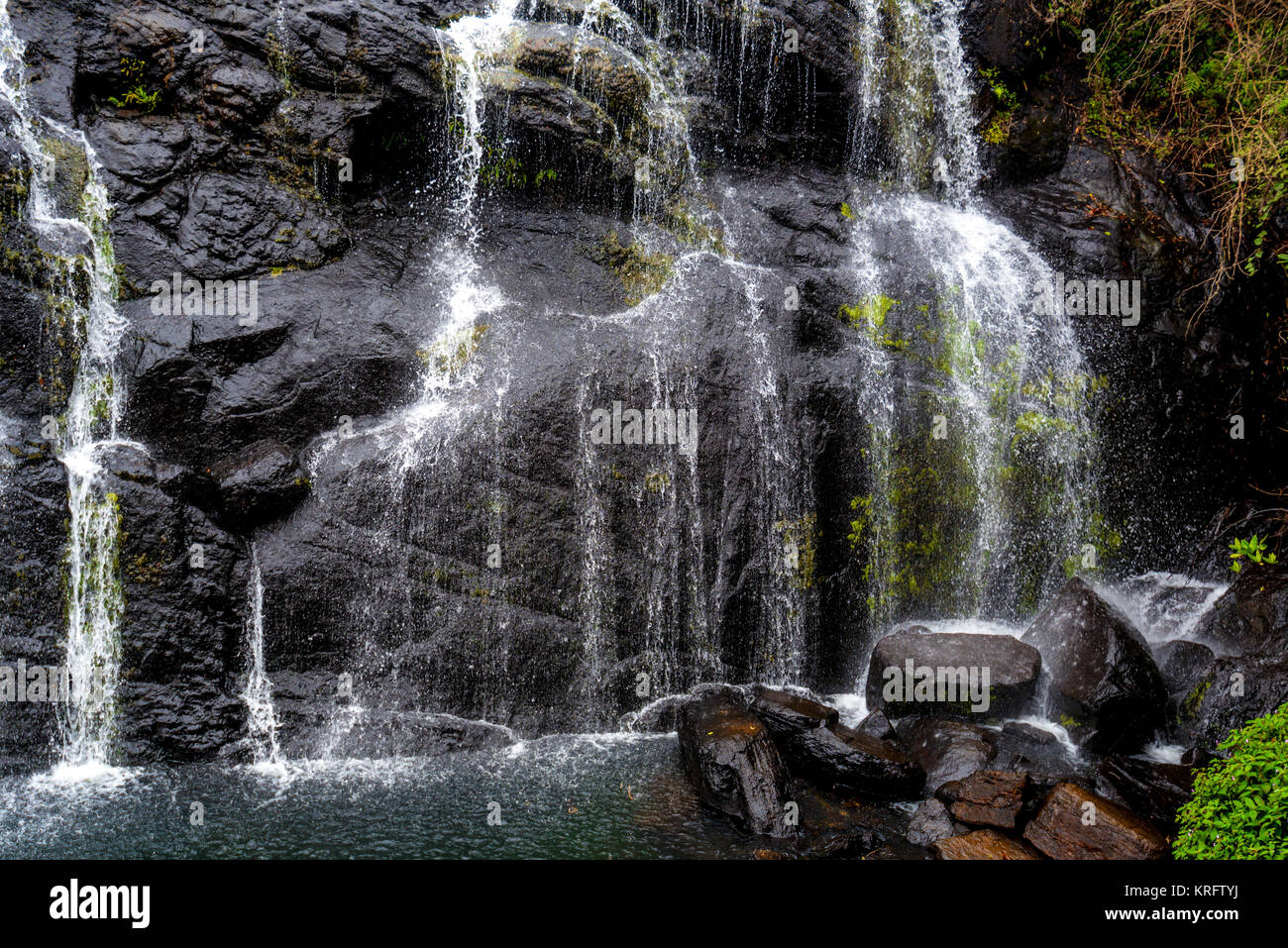 Scenic tropical waterfall Stock Photo - Alamy