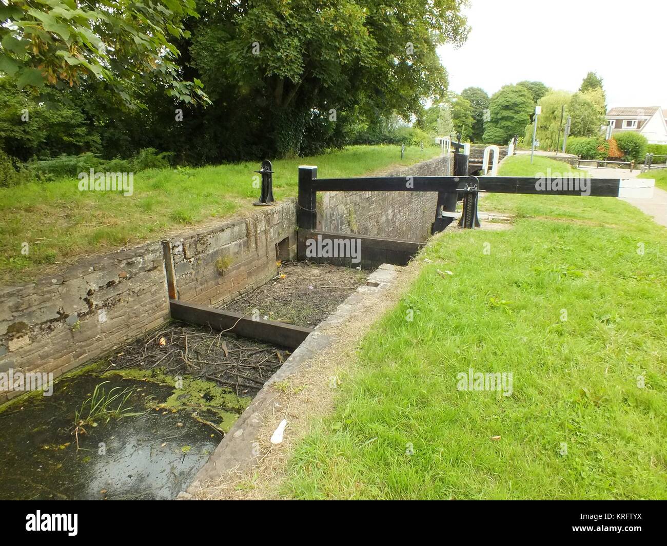 Monmouthshire and Brecon Canal at Cefn, South Wales, where the flight ...