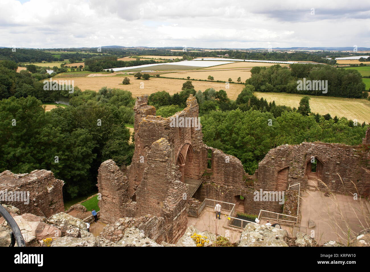 Goodrich castle aerial hi-res stock photography and images - Alamy