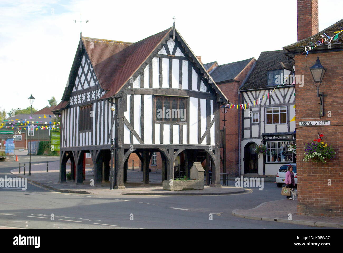 Old Market Hall in the market town of Newent, Gloucestershire Stock ...