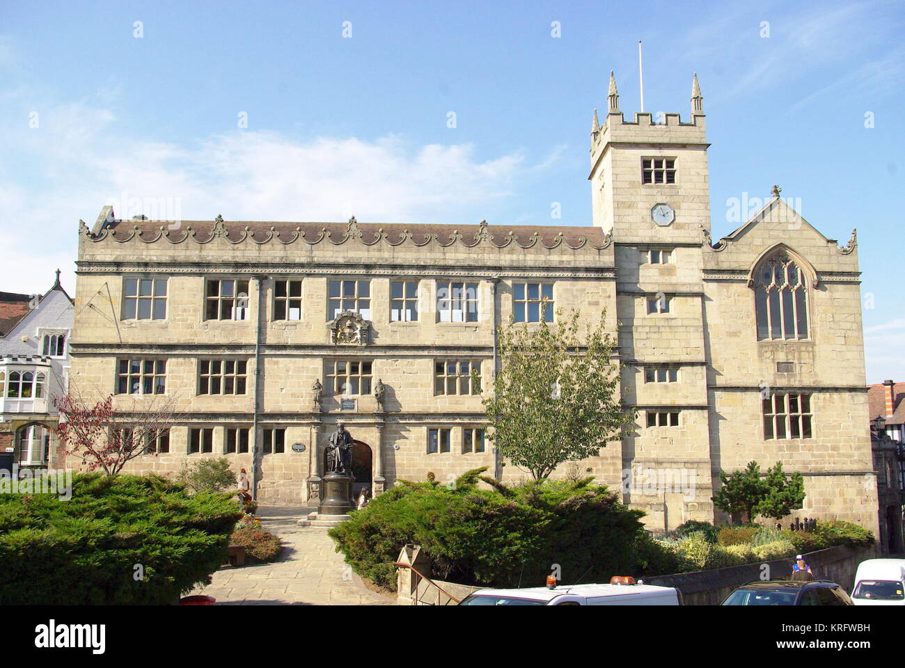 The public library in the town of Shrewsbury, Shropshire. It was ...