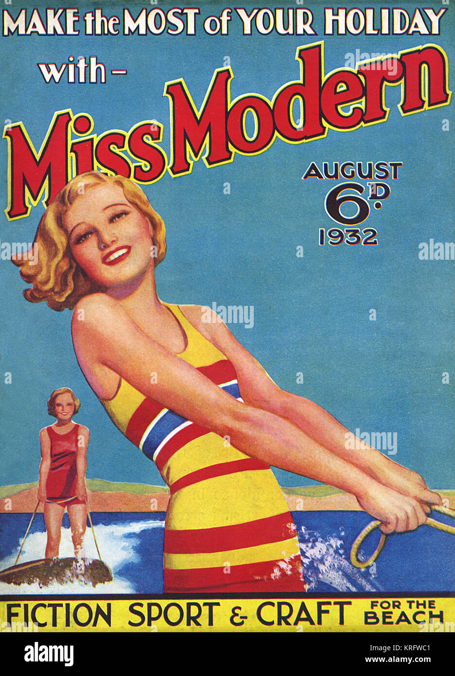 Miss Modern Christmas August 1932 by Wilton Williams Stock Photo - Alamy