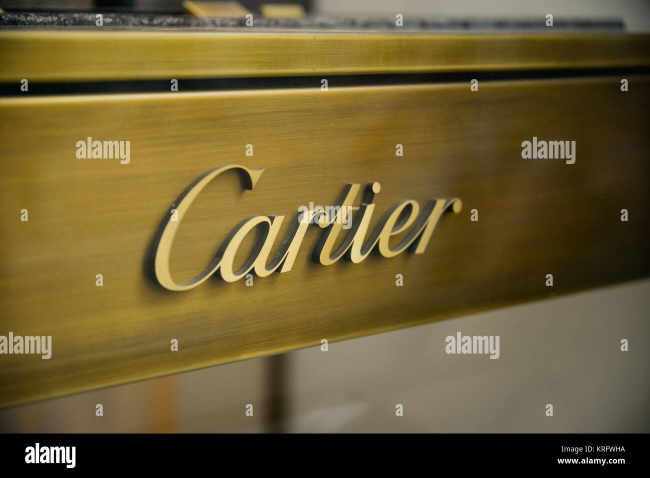 Milan, Italy - September 24, 2017: Cartier store in Milan. Fashion week ...
